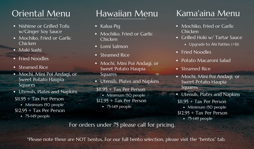 Taniokas Seafoods and Catering